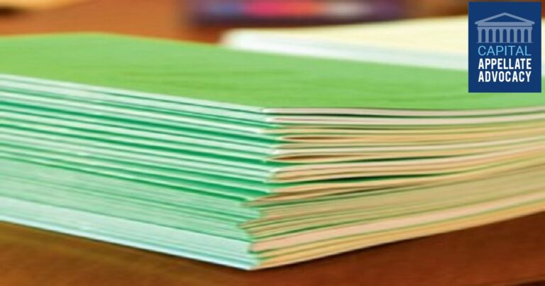 All Things Amicus - Capital Appellate Advocacy PLLC